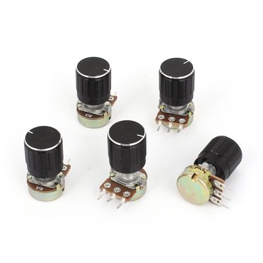 3 Pcs 1K OHM Linear Taper Rotary Potentiometer 1KB B1K Pot - Walmart.com