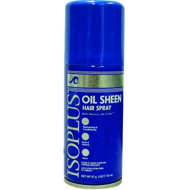 Isoplus Oil Sheen Hairspray Regular 2 Oz.,Pack of 3 - Walmart.com