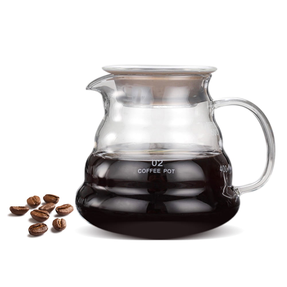 Rdeghly Heat Resist Coffee Pot ,600ml Thickened Glass Heat Resist ...