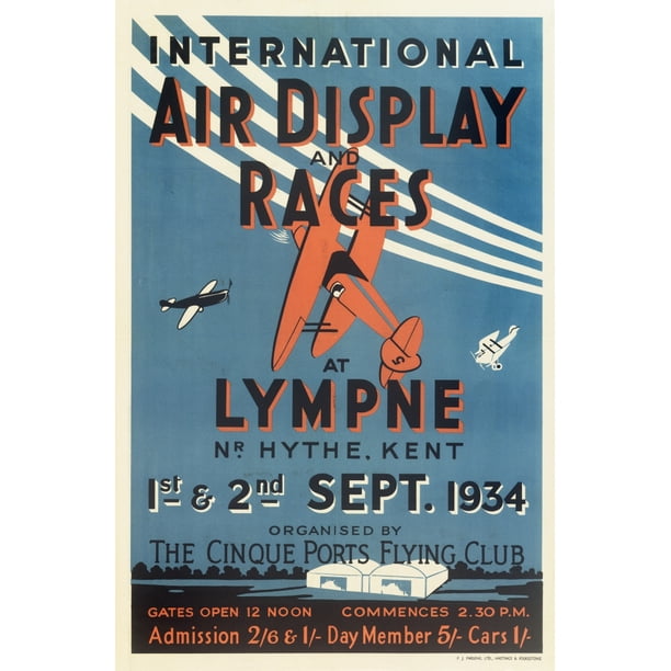 International Air Display And Races Poster Print By Â®The Royal ...