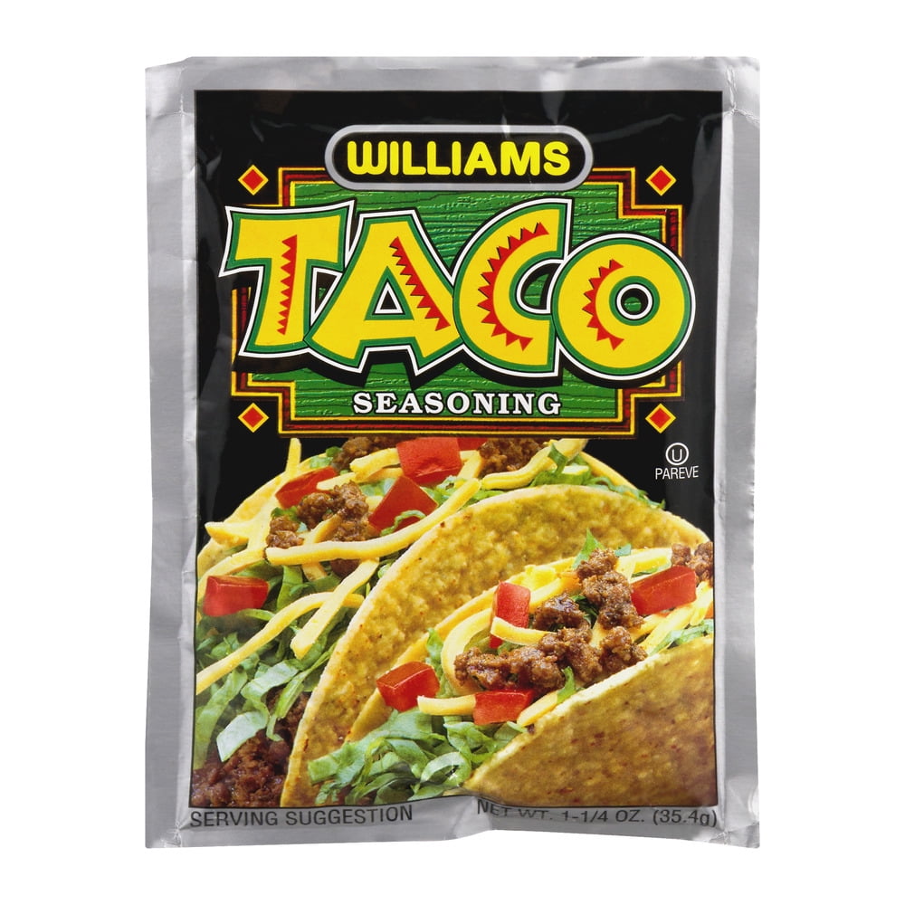 Williams Taco Seasoning, 1.25 oz - Walmart.com - Walmart.com