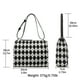 Black and off-white checkerboard pattern handbag Ladies Shoulder Bag ...