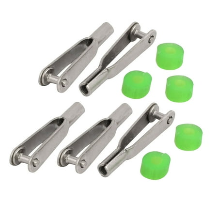 5 Pcs Threaded Metal Clevis 23 x 5 x 5mm M2 for RC Model Airplane ...