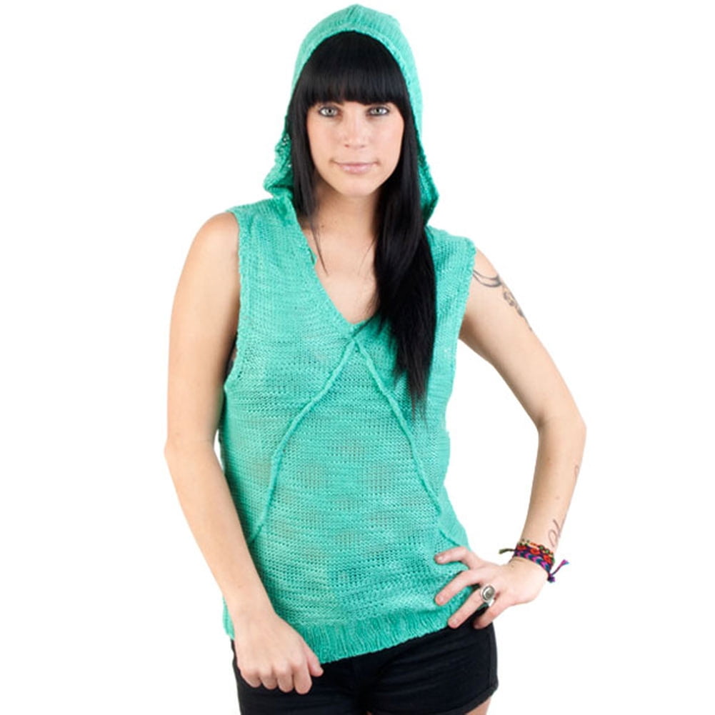 Element - Beacon Lagoon Green Juniors Sleeveless Sweater - Walmart.com