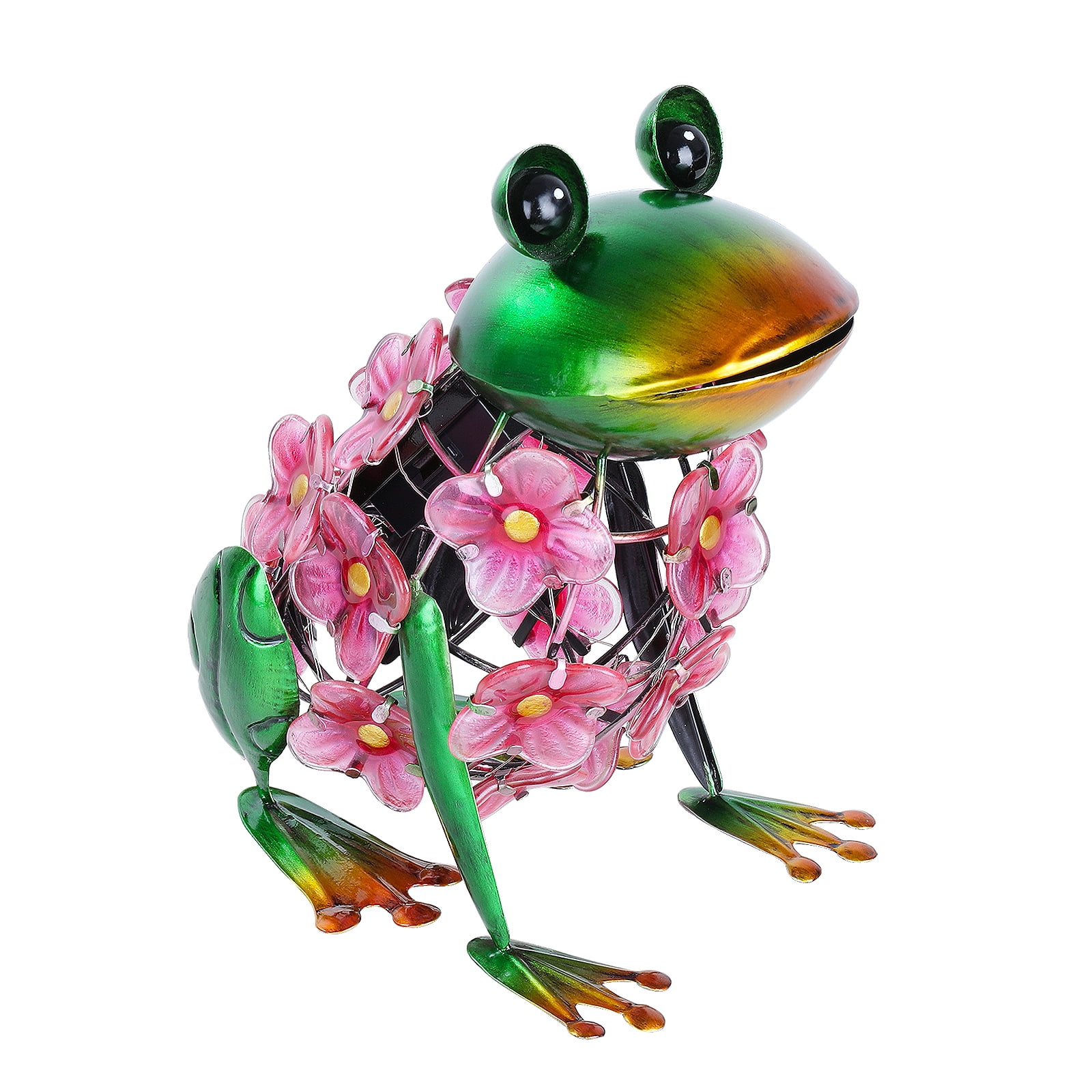 Solar Lantern Outdoor MUMTOP Frog Solar Lights with Hydrangea Flowers ...