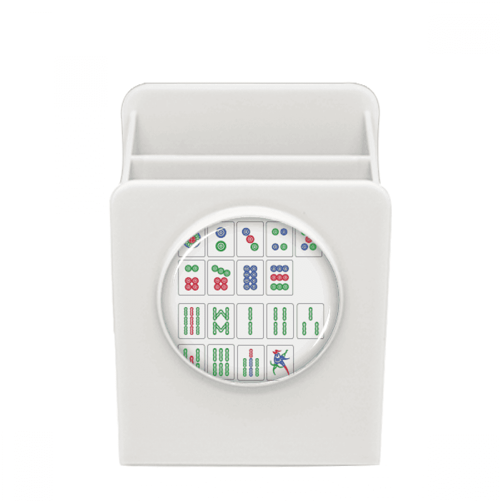 Chinese Culture Mahjong Chess Game Desk Pencil Holder Cup Pen Organizer ...