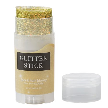 Gold Glitter Stick Gel, Glittering Stick Chunky Sequins Sparkling Long ...