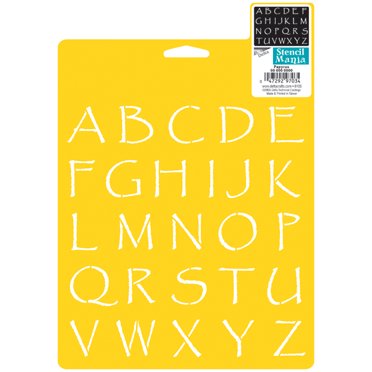 Stencil Magic Decorative Stencils 2" Papyrus Uppercase 8.25"X18 ...