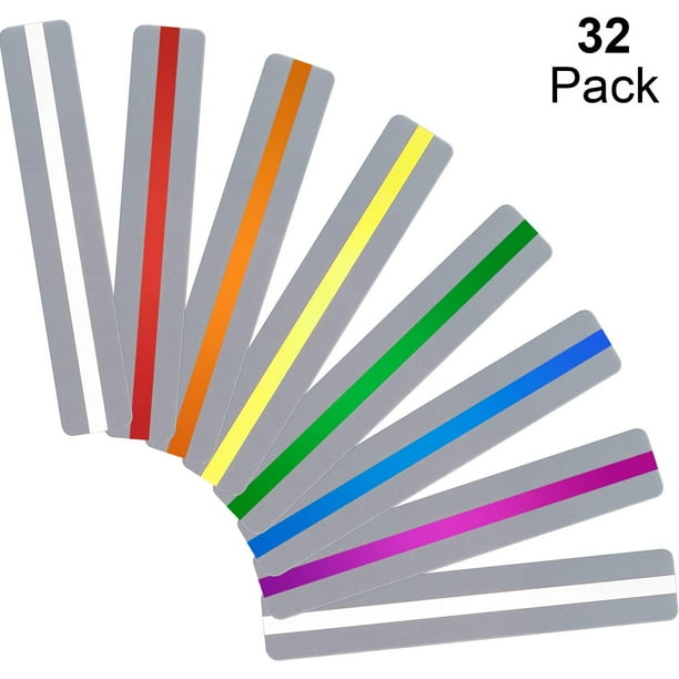 32 Pieces Guided Reading Strips Highlight Strips Colored Overlays ...