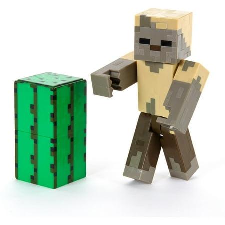Minecraft Husk Zombie Character Figure and Accessory - Walmart.com ...