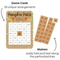 Big Dot of Happiness Pumpkin Patch - Bingo Cards and Markers - Fall ...