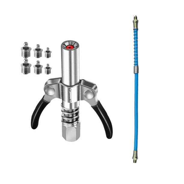 Grease Coupler Heavy-Duty Quick Release NPTI/8 10000 PSI Two Press Easy ...