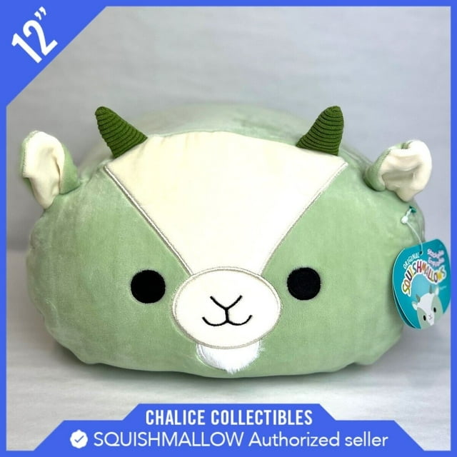 Squishmallows Kellytoy Easter Plush Stackable Palmer the Green Goat 12 ...