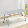 Free Shipping! Magshion 6FT Folding Table, Portable Heavy Duty Plastic ...