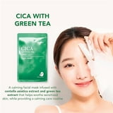 36PK SKIN627 Cica with Green Tea Face Masks Skincare, Facial Mask ...