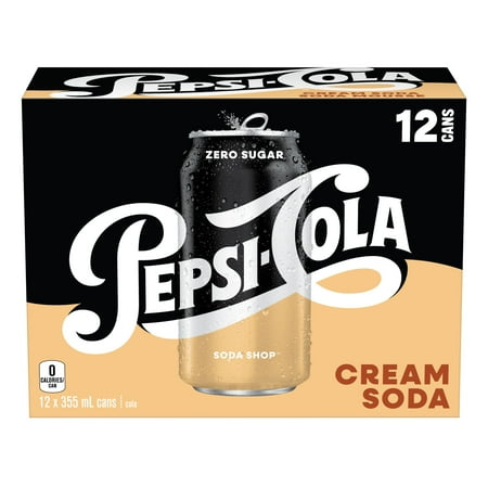 Pepsi-Cola Zero Sugar Soda Shop Cream Soda 12pk - Walmart.ca