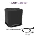 Roku Wireless Subwoofer, 150W Peak Bass, Pairs with Roku Smart Soundbar ...