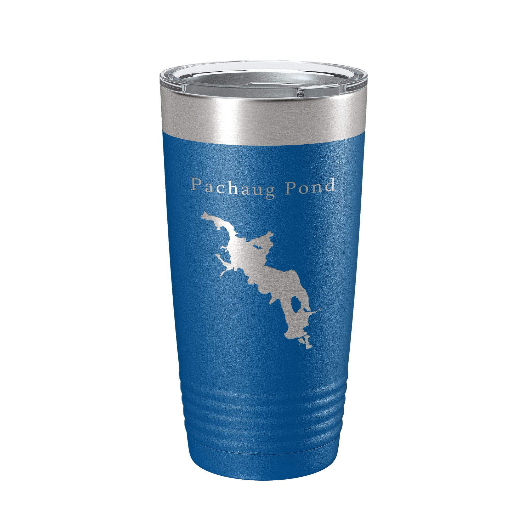 Pachaug Pond Tumbler Lake Map Travel Mug Insulated Laser Engraved ...