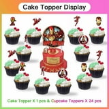 Iron Man Party Supplies Plates Decorations Birthday Cake Topper Banner ...