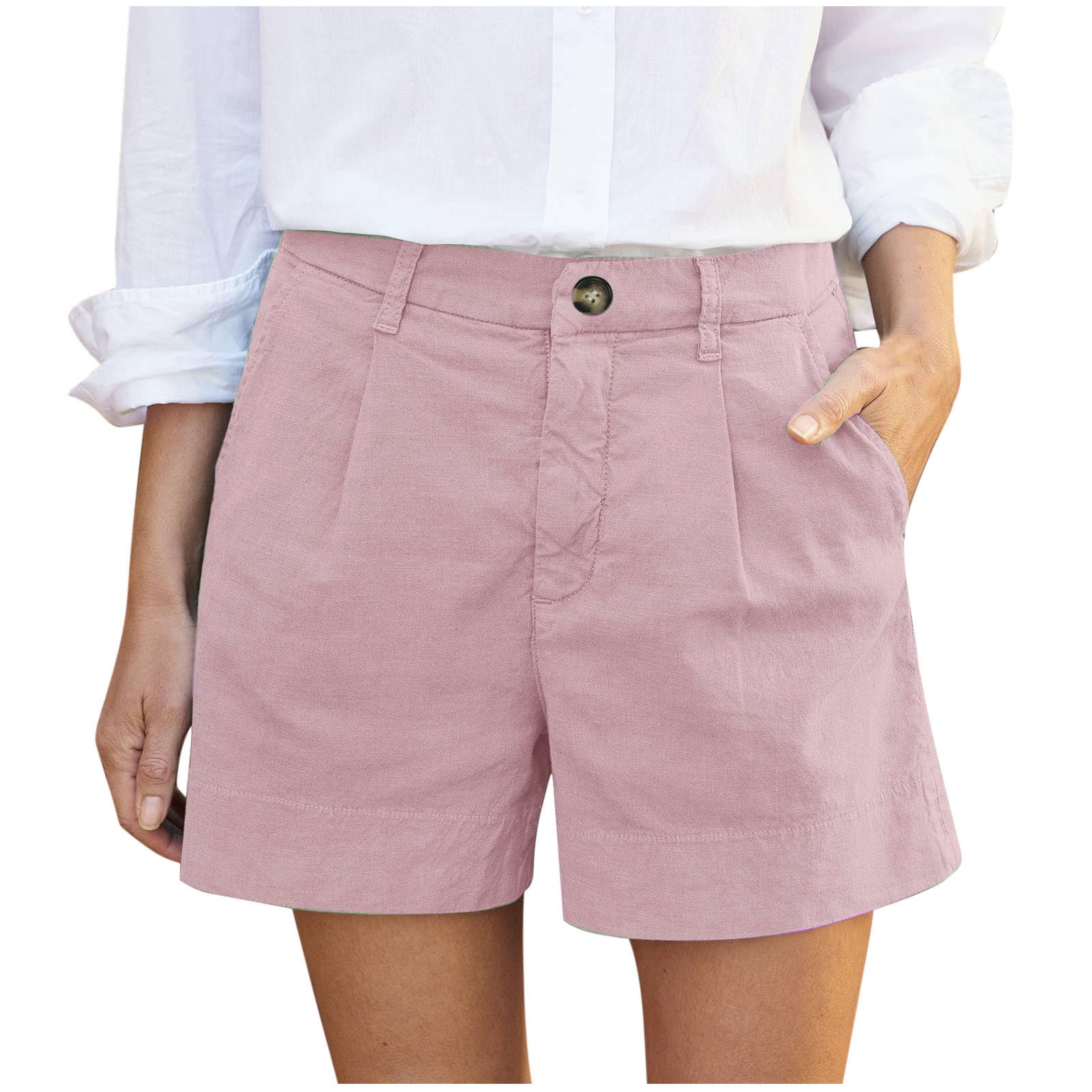 Click here for Cameland Womens Casual Shorts Pull On High Rise Be... prices