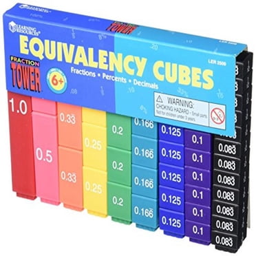 Learning Resources Fraction Tower Cubes - Walmart.com