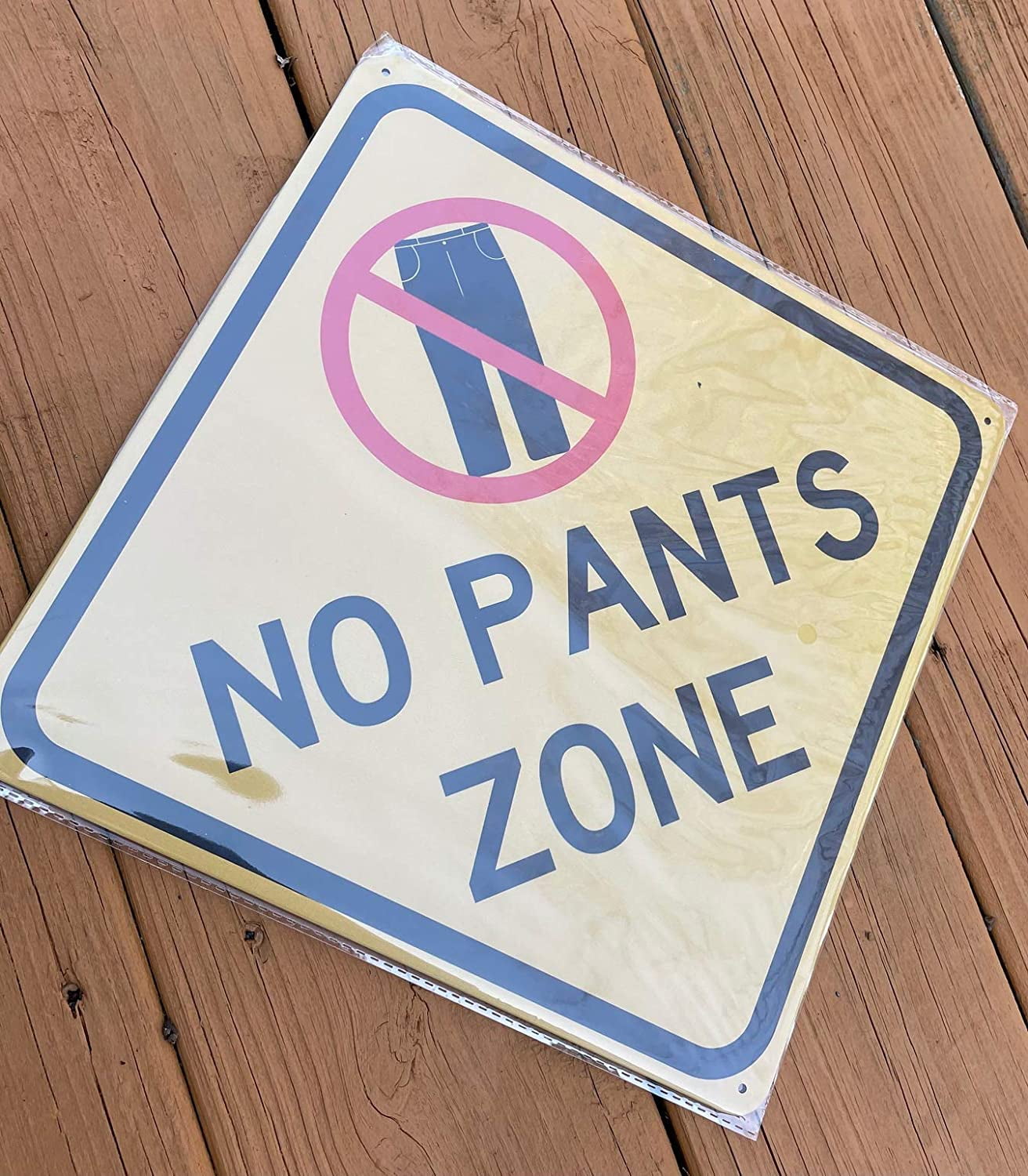 No Pants Sign