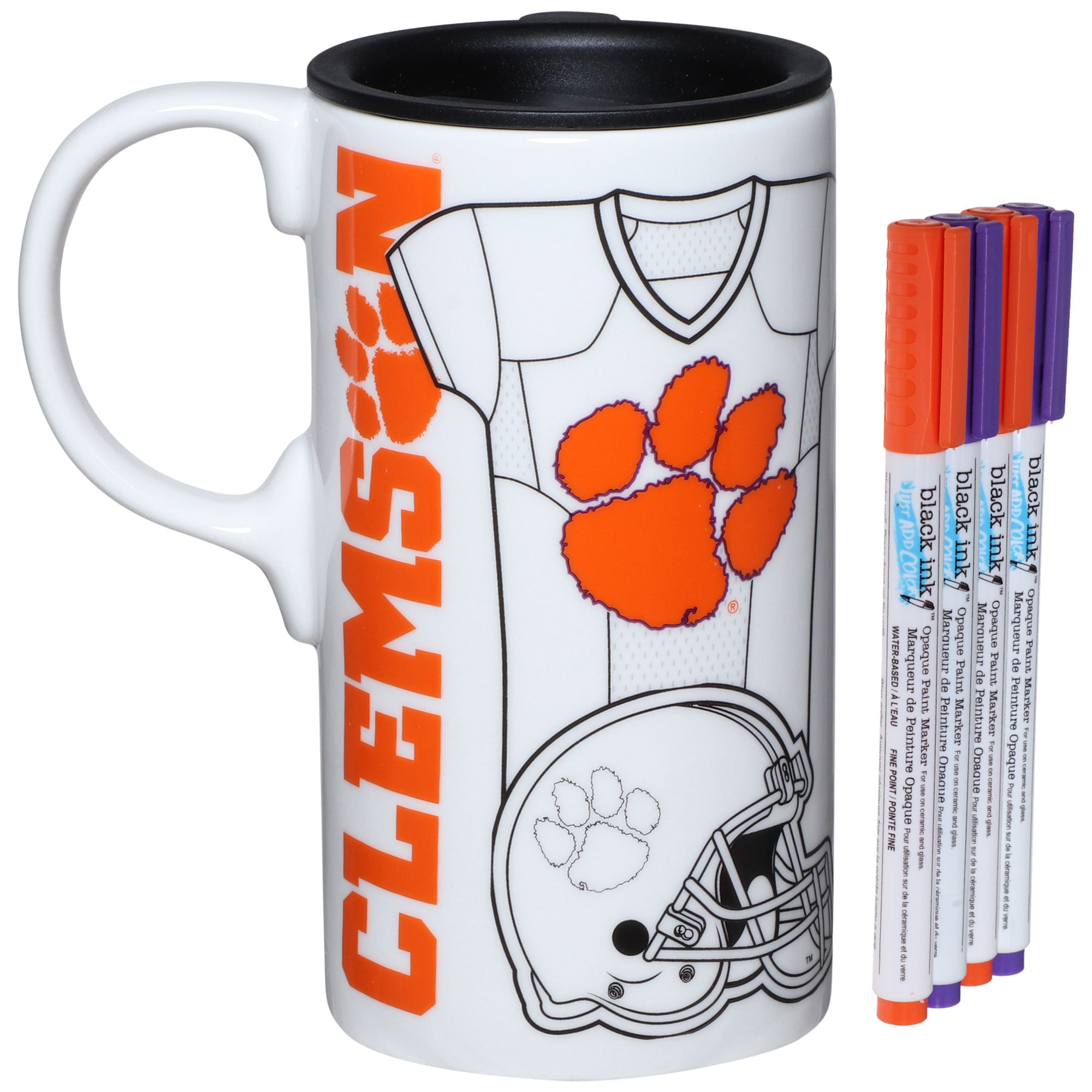 Clemson Tigers Just Add Color Tall Boy Mug - Walmart.com