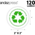 Koyal Wholesale Round Small Business Labels, Recycling Box, Set of 120 ...