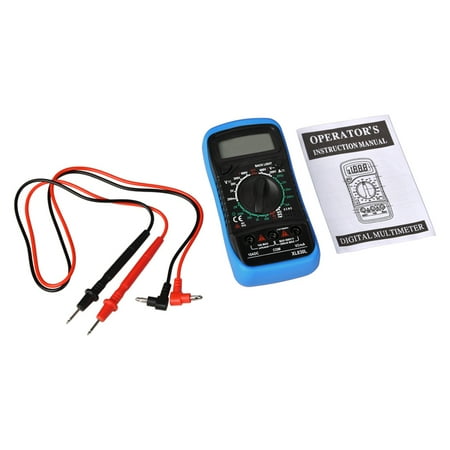 Digital Multimeter Adjustable LCD Voltmeter Handheld Portable Diode ...