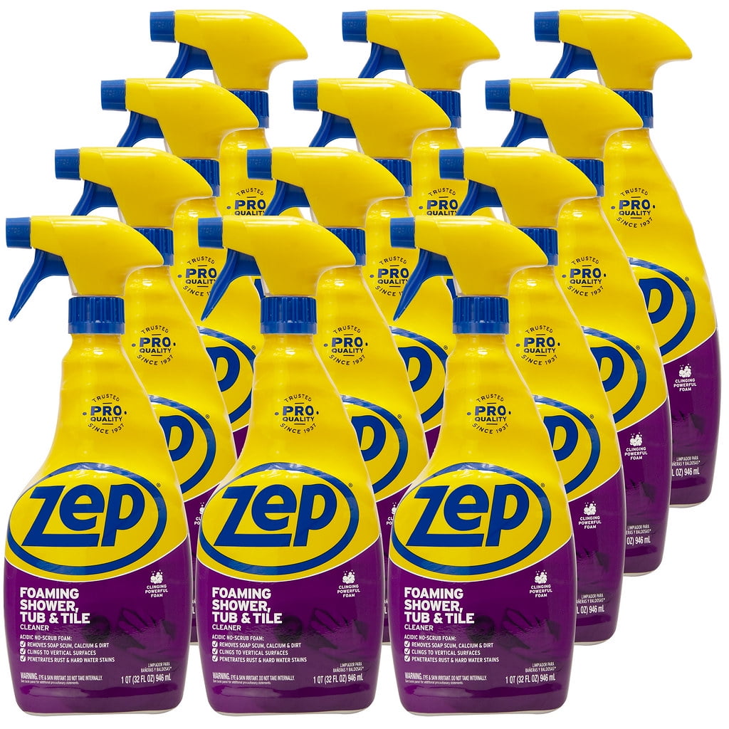 Zep Foaming Shower Tub And Tile Cleaner 32 Ounce Zupftt32 Case Of 12