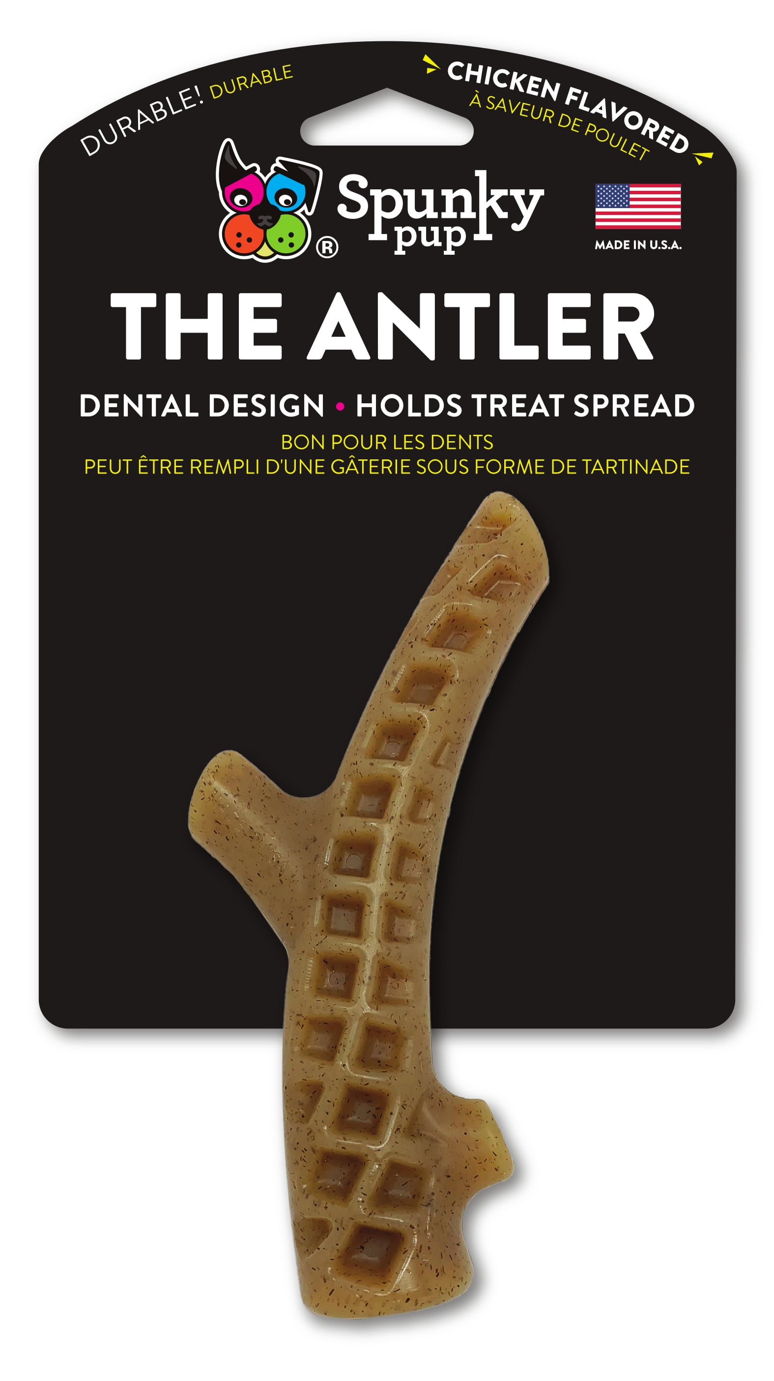 Spunky Pup Nylon Antler Chew Toy (2-pack) - Walmart.com