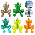 1 pc Soft Frog Lures Soft Frog Bait With A Single Hook Worm Simulation ...