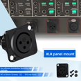 LINYAN-XLR Pass Through Cable,3 Pin D Type Female Panel Mount to Male ...