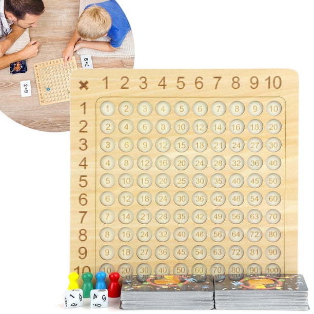 Juego de mesa de suma de madera, juego de mesa educativo de matemáticas ...