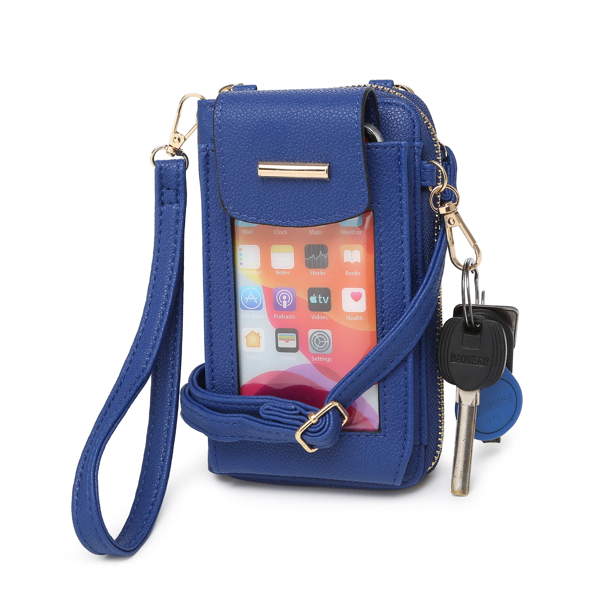 XB Womens Touch Screen Crossbody Wallets Cell Phone Purse Wrist Clutch ...