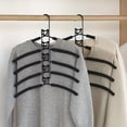 2-Pack or 4-Pack 5-Layer Multi-Function Magic Hangers - Lacquered Metal ...