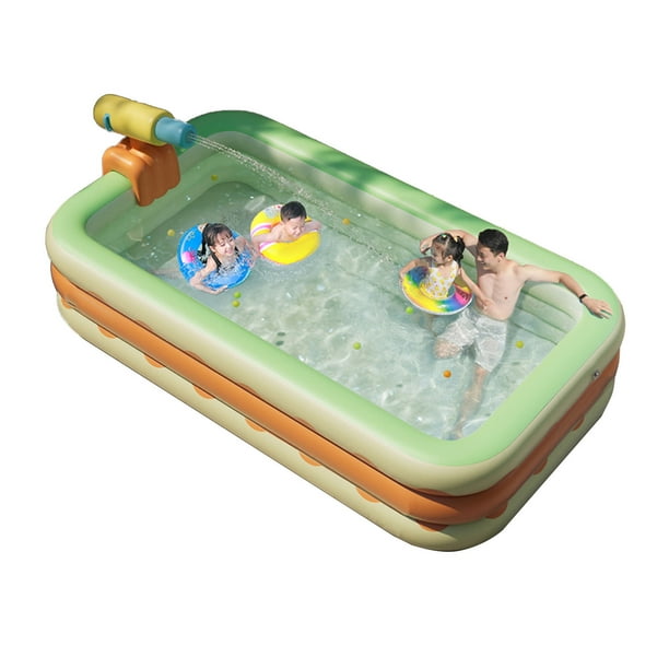 PVC Inflatable Pool,Inflatable Swimming Pool 3 Foldable Inflatable ...