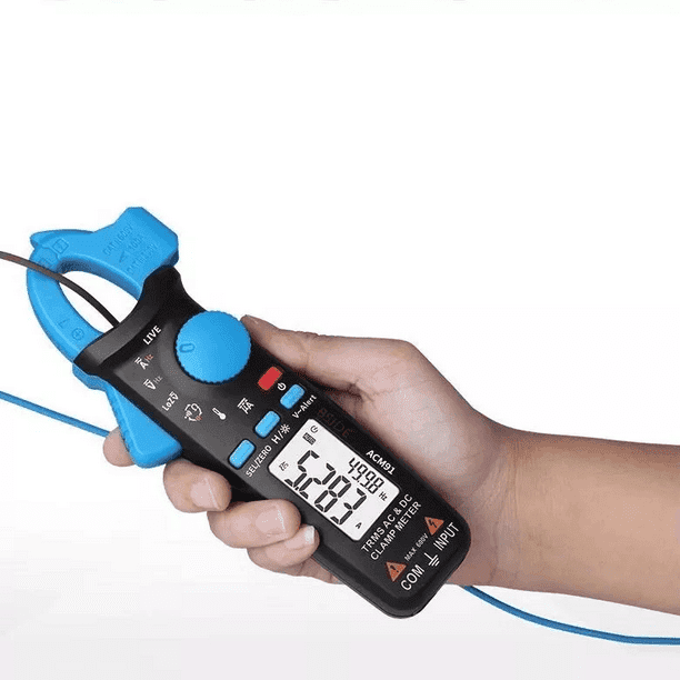 HT208D Inrush Clamp Meter 1000A True RMS AC/DC Current Amp Meter, VFD ...