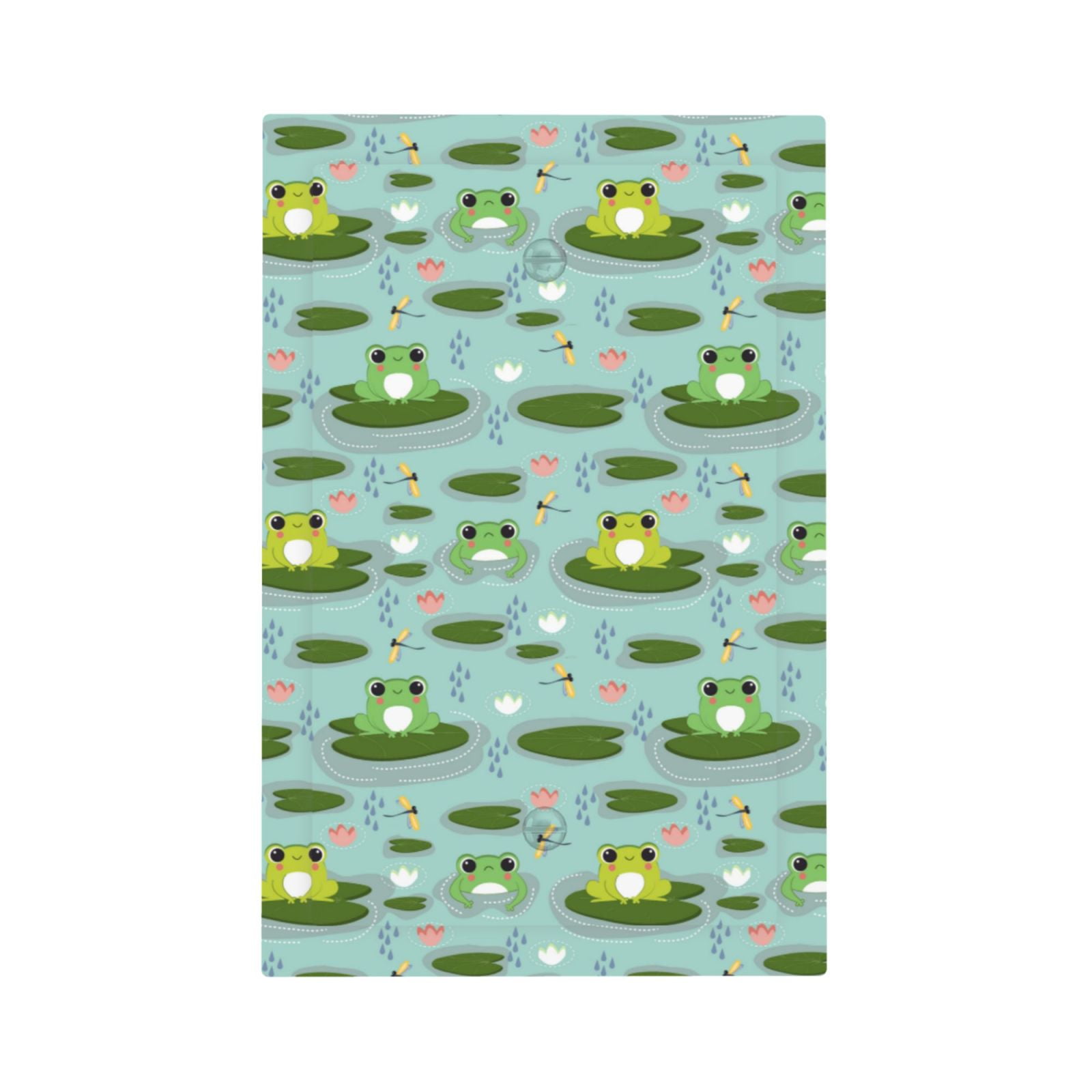 DouZhe 1-Gang Blank Wallplate, Cute Frogs Dragonfly Animals Decorative ...