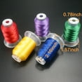 New brothread 63-Color Polyester Embroidery Machine Thread Kit, 500M ...