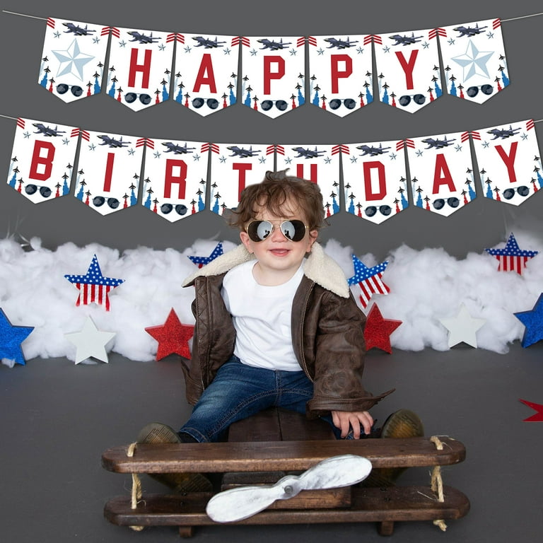 Aircraft Party Decor Kit Fighter Jet Birthday Party Decorations - Air ...