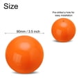 Gazing Ball 3.5 Inch 90mm Reflective Sphere Polished Hollow Ball Orange ...