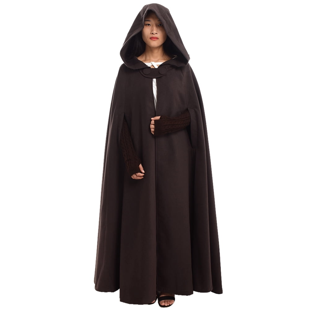 GRACEART Women Hood Woolen Cloak Bridal Wedding Cloak Plus Size long or ...