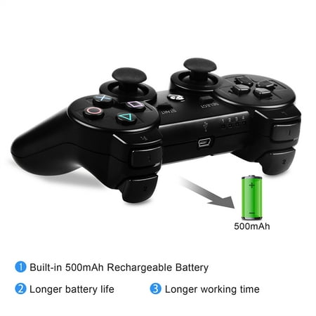 Wireless Controller for PS3 Sony with Charger Cable, Wireless ...