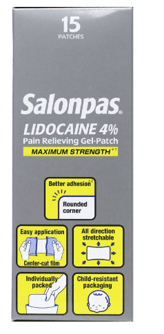 Buy Salonpas Lidocaine Gel-Patch (15 Ct.) Online at Lowest Price in ...