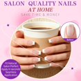 280 count Tips Press Nails Medium Square with Glue Tabs, Tips Glue ...