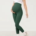 AGKIZG Solid Color Maternity Ankle Yoga Pants Seamless High Elastic ...