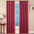 Collections Etc Insulated Scroll Pattern Curtain Panel, Rod Pocket ...