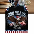 America Years Eagle Table Runner 14x72 Inch Independence Day Lightning ...