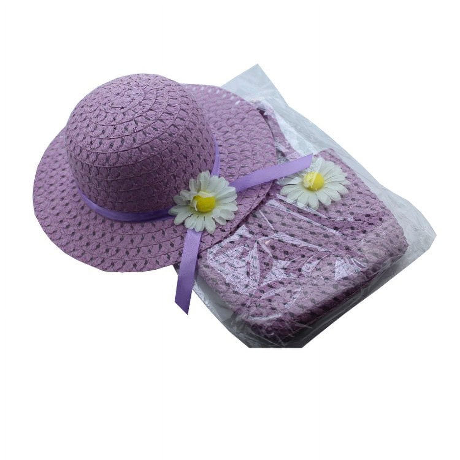 Click here for Generic Girls Straw Sun Hat And Purse Sets Kids Ch... prices